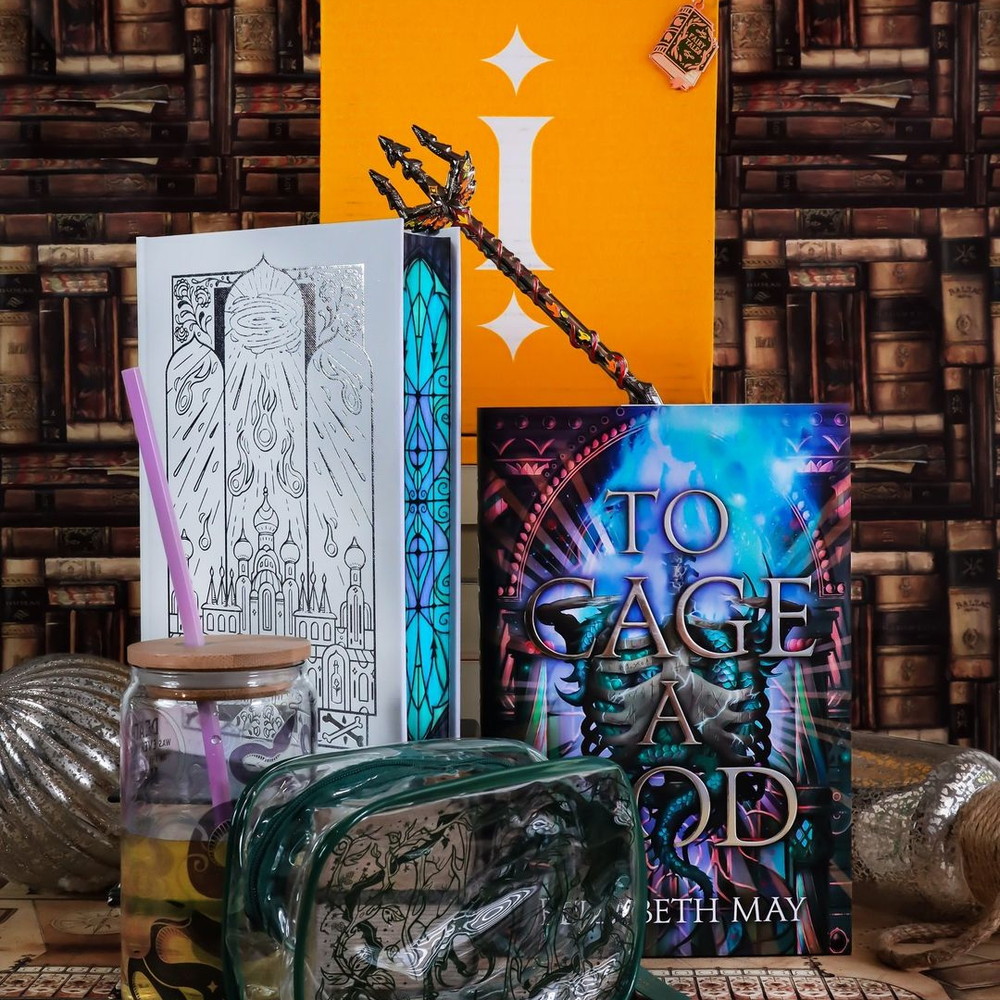 To Cage A God by Elizabeth May Full Box (Illumicrate 'Caged Hearts' ex ...
