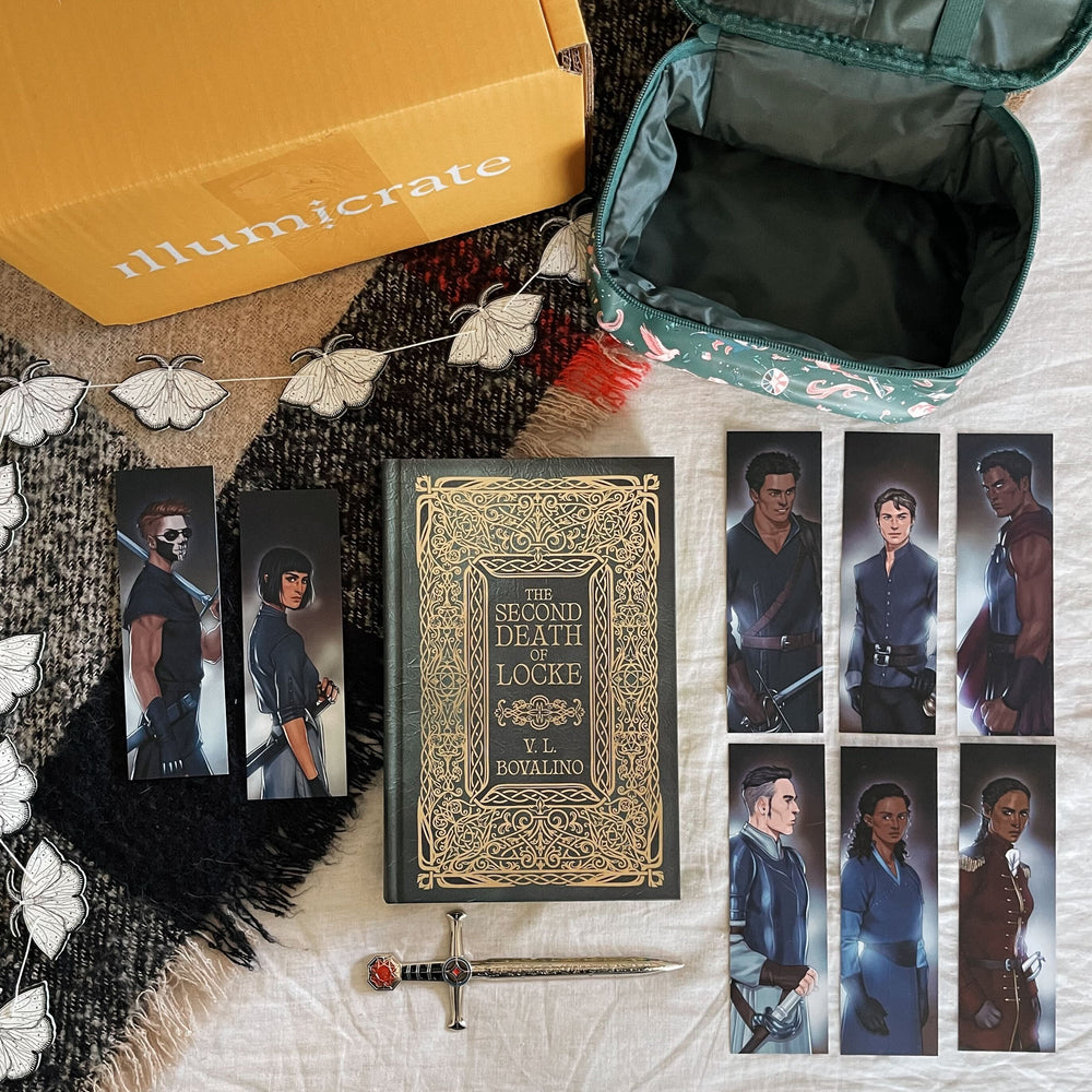 The Second Death of Locke by V. L. Bovalino full box (Illumicrate 'Kni – Illumicrate US